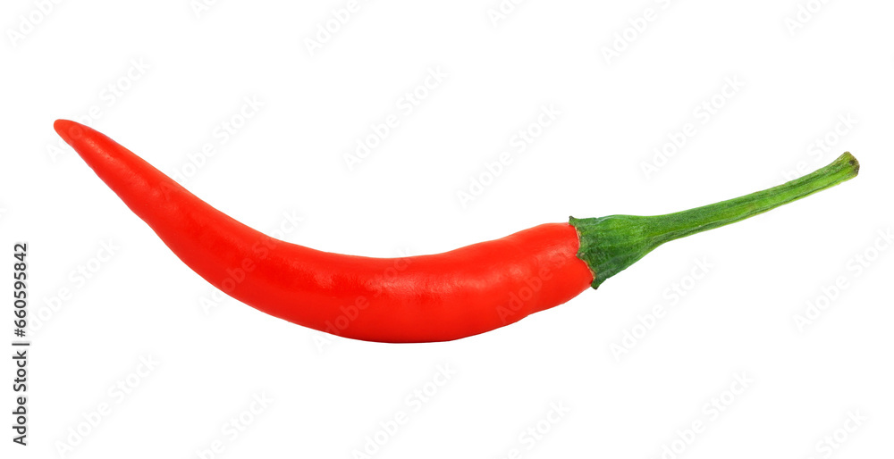 Red hot pepper chili isolated on transparent background with png. Spicy ...