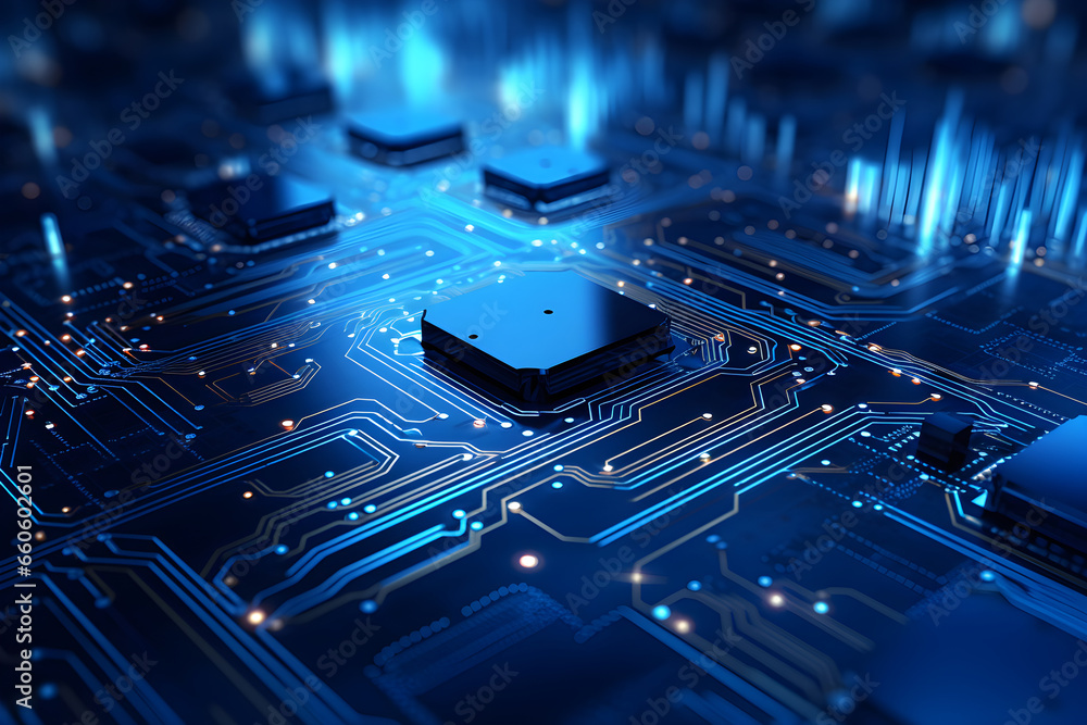 Super Computer. abstract network digital technology background, digital ...