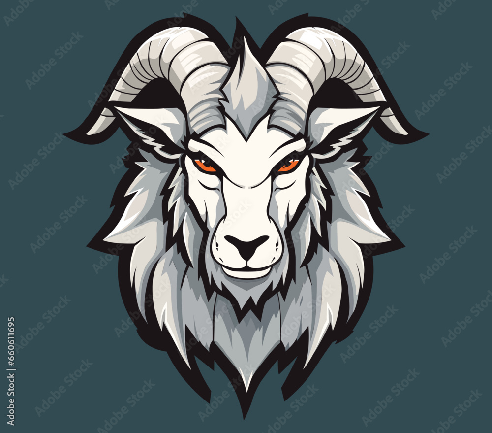The Tenacious Ram Enforcer Vector Graphics Mascot Logo Character ...
