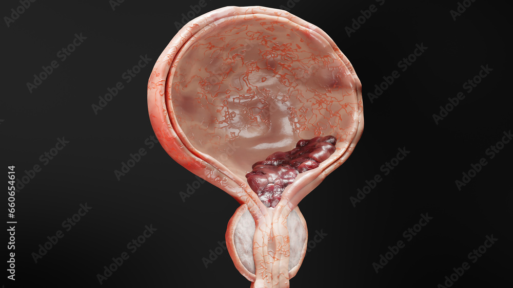 Bladder Cancer Stages Ancerous Cells Malignant Tumor Compresses bladder-cancer-stages-ancerous-cells-malignant-tumor-compresses