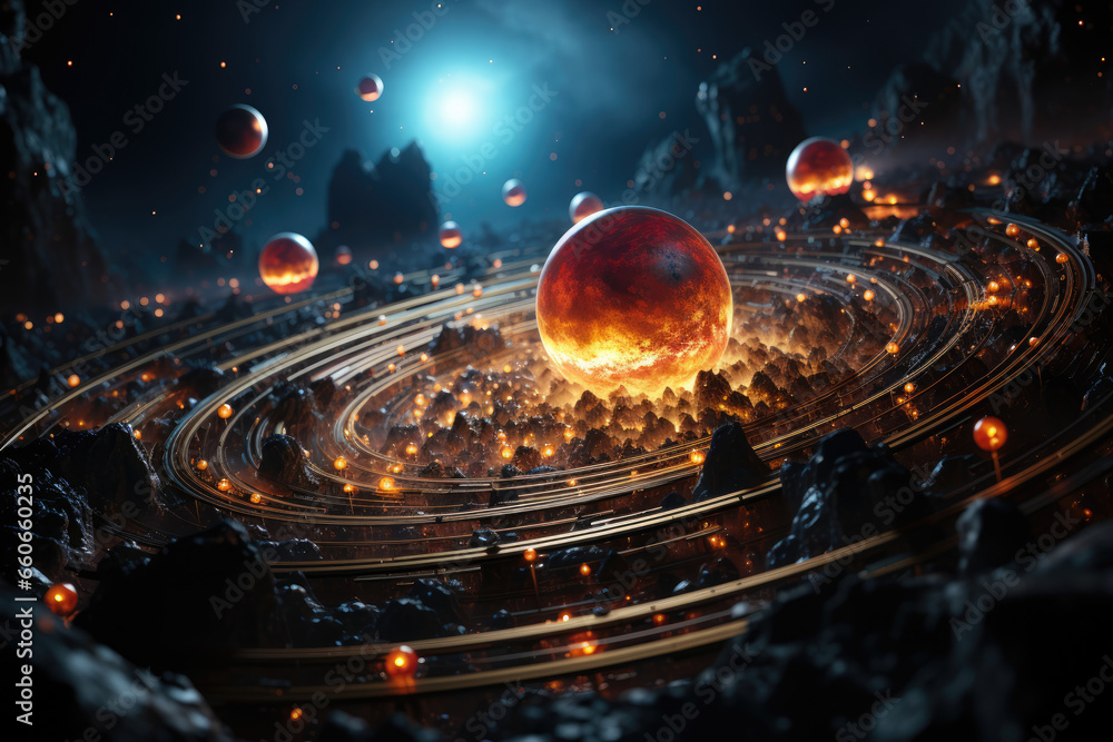 A visualization of a universe where the concept of entropy is reversed ...