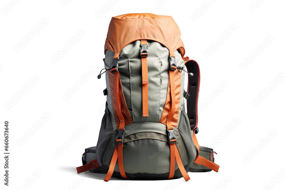 big camping backpack, png file of isolated cutout object with shadow on ...