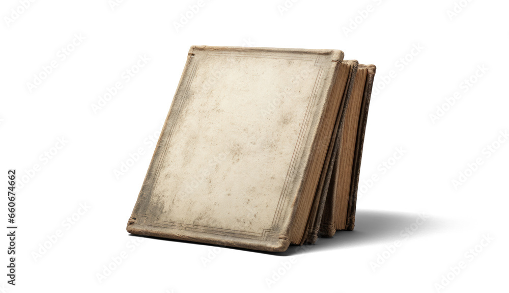 old shabby books, png file of isolated cutout object with shadow on ...