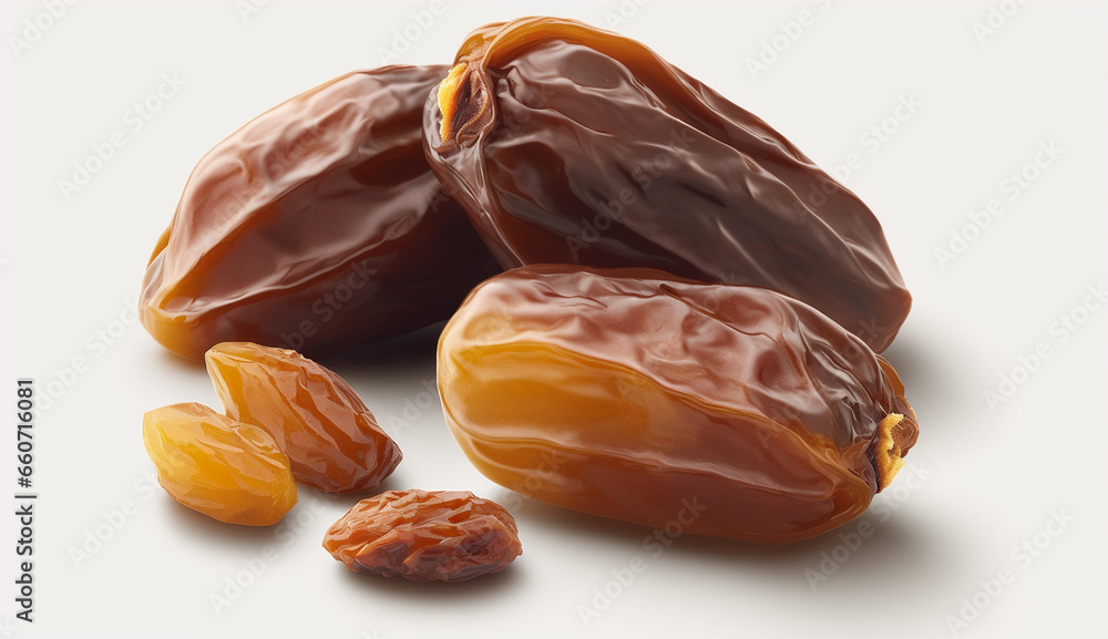 Dry date fruits realistic illustration white background image Ai ...