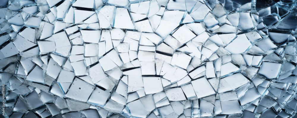 Texture of crackle glass This glass has a unique cracked or shattered ...