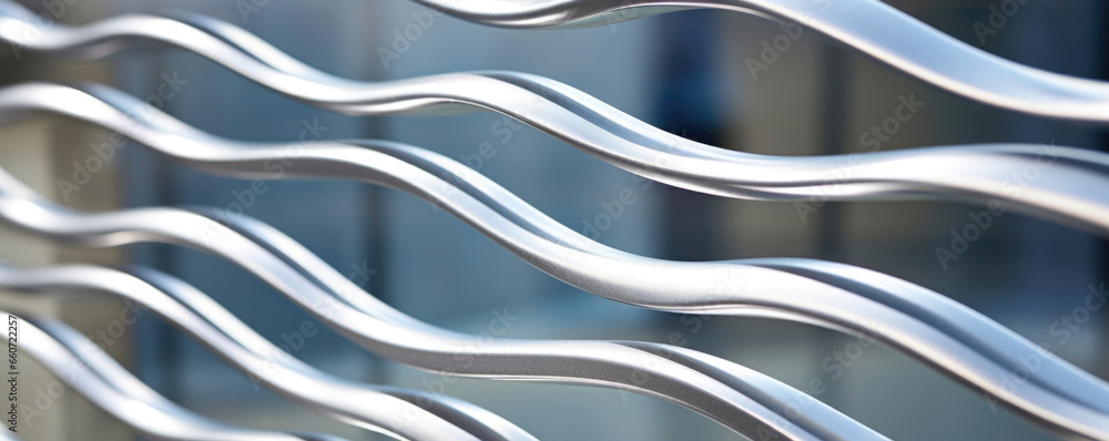 Texture of Steel Railing with Wavy Pattern This texture showcases a ...