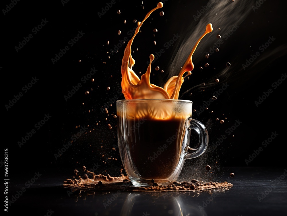 Espresso photography background illustration, Espresso lovers ...