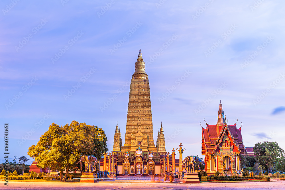 Wat Mahathat Wachiramongkol (Wat Bang Tong) at Na Nuea, Ao Luek District, Krabi, Thailand ...