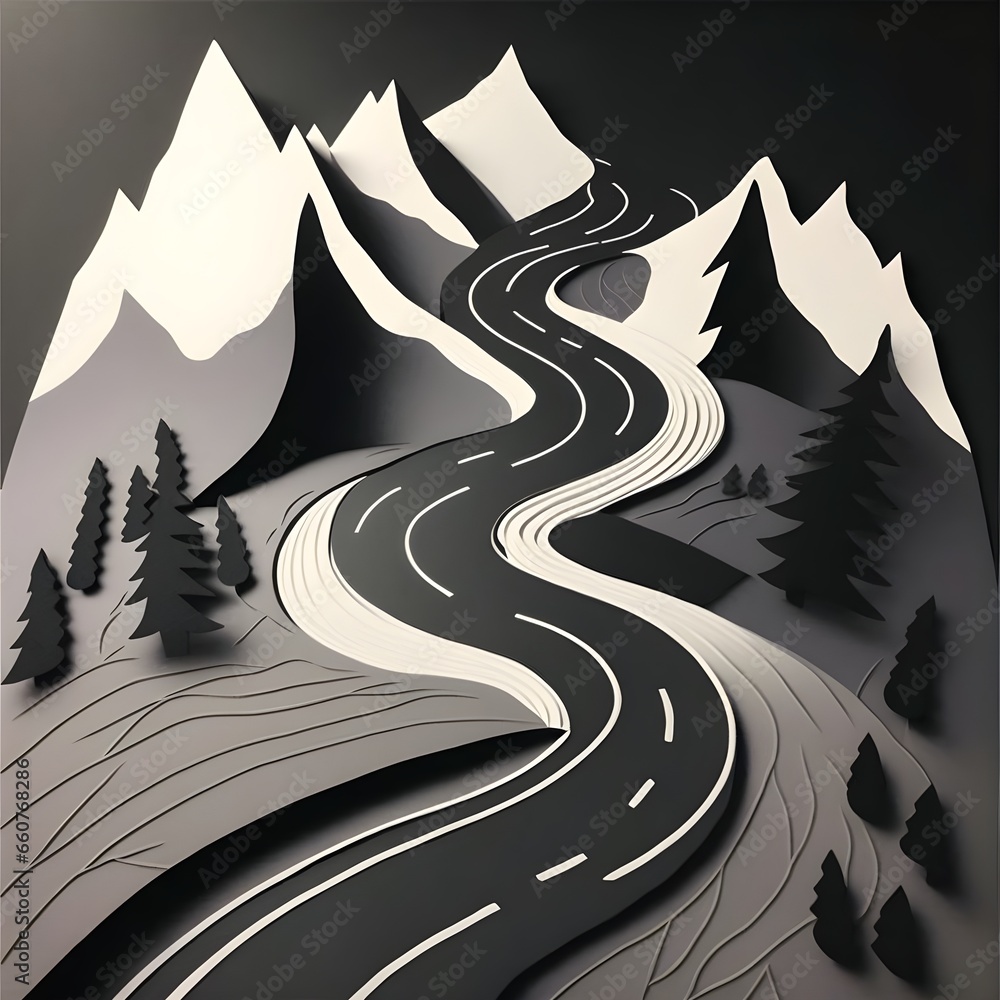 Life can be described as a road who represents the journey of life and ...