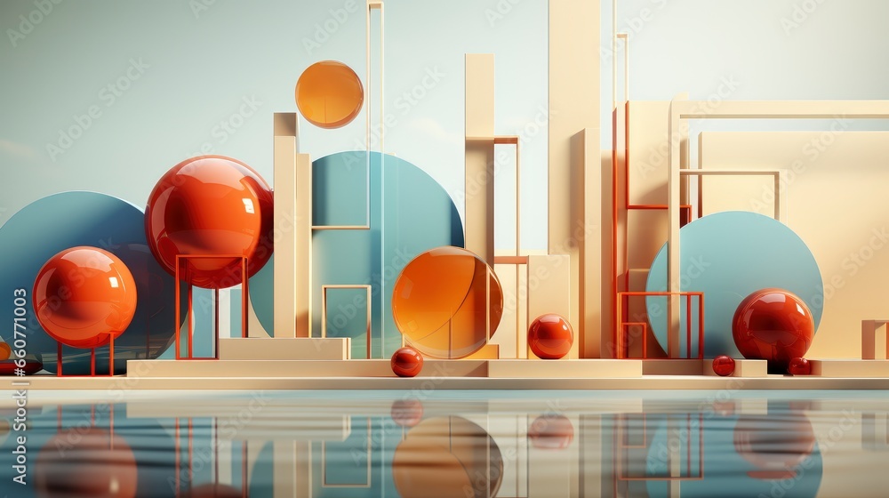 Flat Geometric Models Background ,Desktop Wallpaper Backgrounds ...