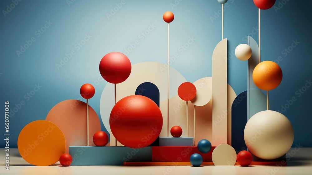 Flat Geometric Models Background ,Desktop Wallpaper Backgrounds ...