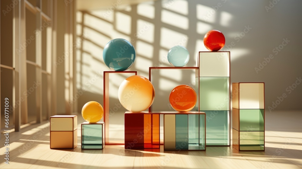Flat Geometric Models Background ,Desktop Wallpaper Backgrounds ...