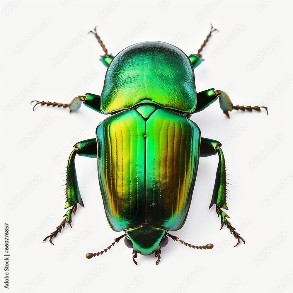 animal green june beetle bug insect grub coleopteran fly entomology animal white background ...