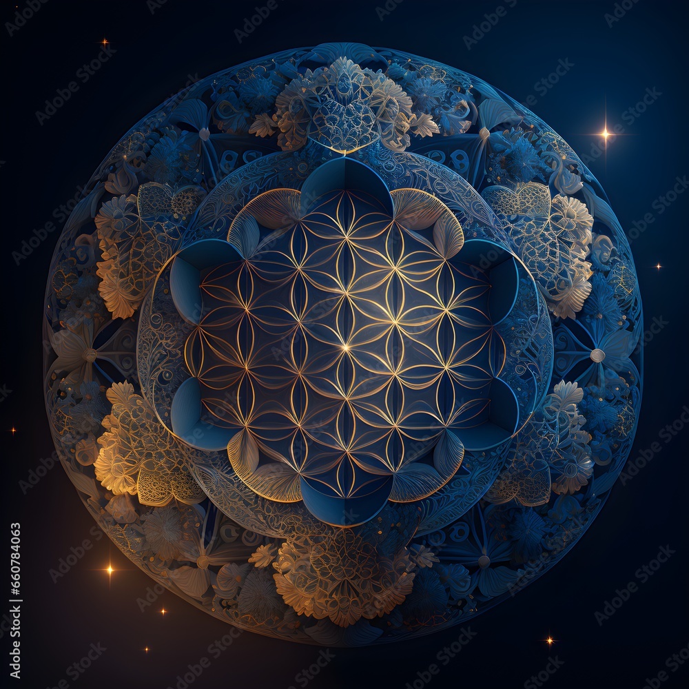 DMT translucent Brahma Vishnu Shiva starry night sky indigo blue ocean ...