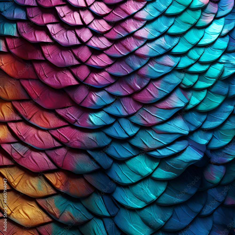 ultra zoomed in psychedelic dragon scales, ultra realistic, high-res ...
