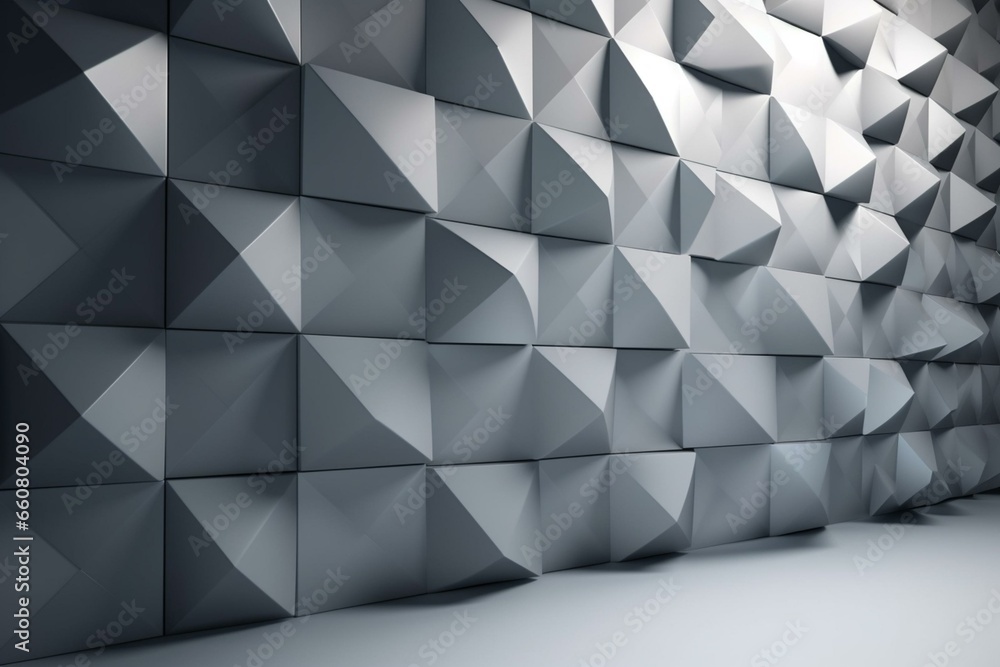 Ilustrace „Smooth, angular wall backdrop with tiled diamond shape ...