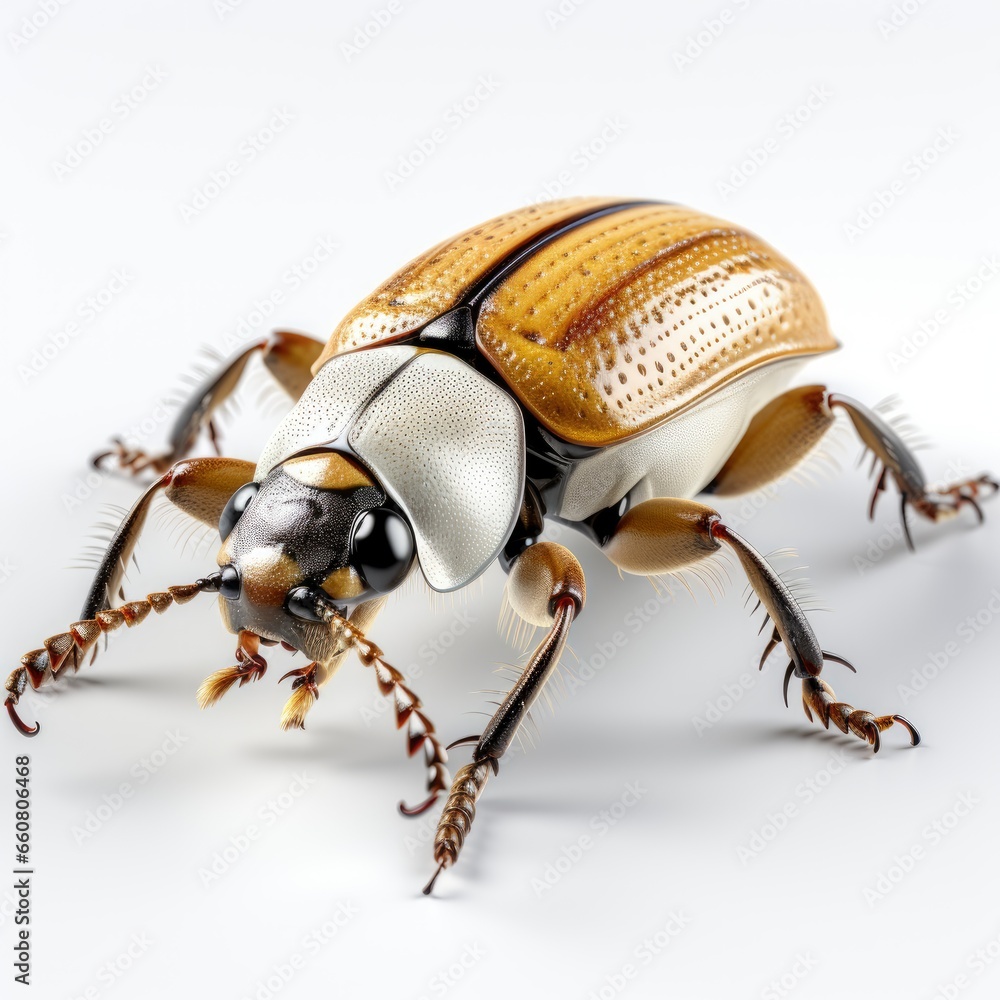 Full view Boll weevil on a completely white background, wallpaper ...