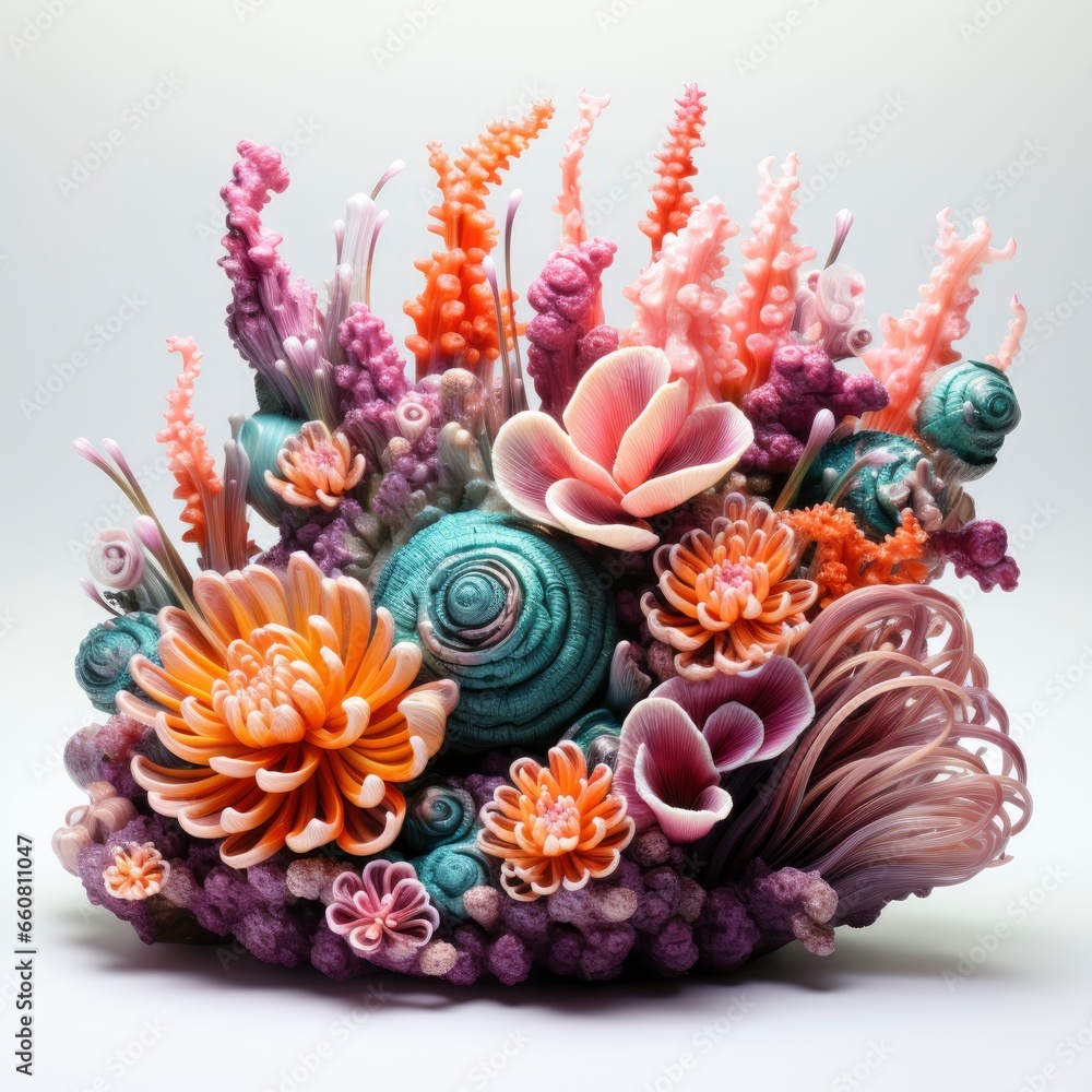 Full view Sea spongeon a completely white background , wallpaper ...