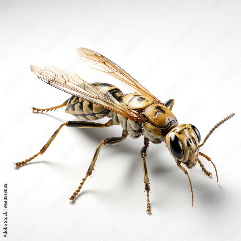 Full view Stick insecton a completely white background, wallpaper ...