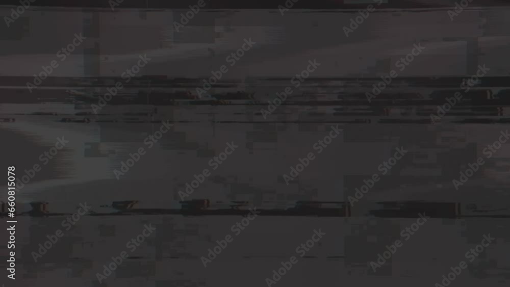 Digital Glitch noise VFX animation. Visual video effects stripes ...