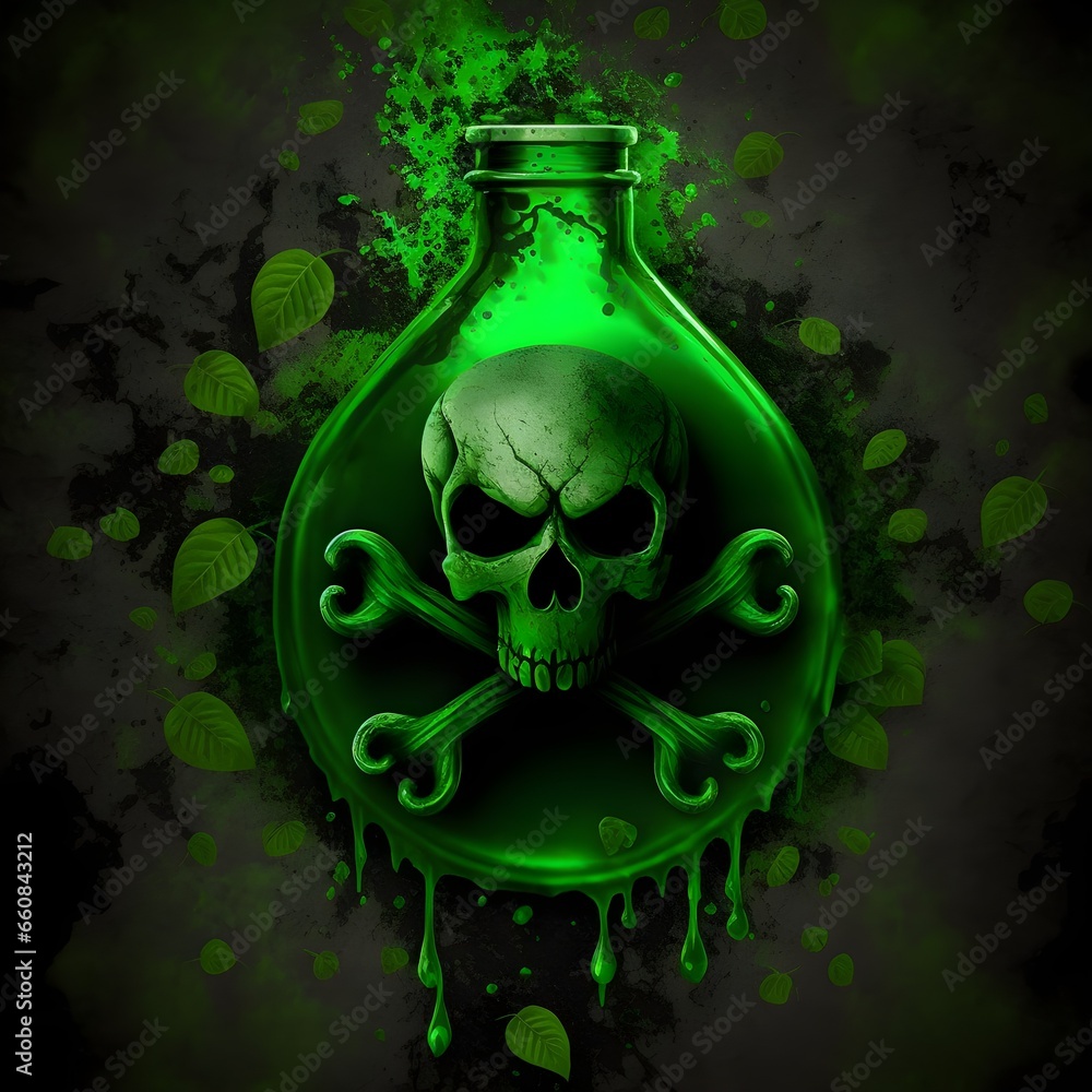poison symbol wallpaper illustration abstract Stock Illustration ...