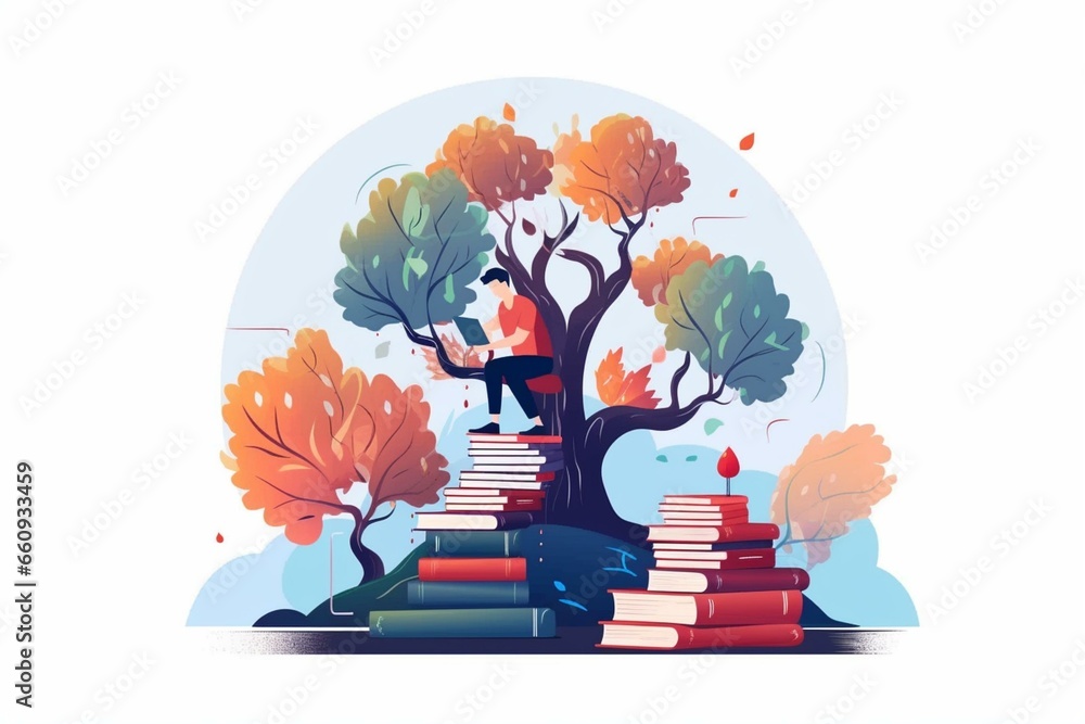 Concept of self-improvement through personal development and growth ...