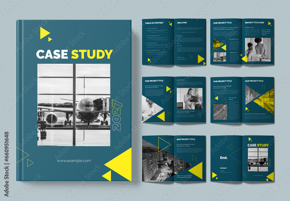 Case Study Brochure Design Template Stock Template | Adobe Stock