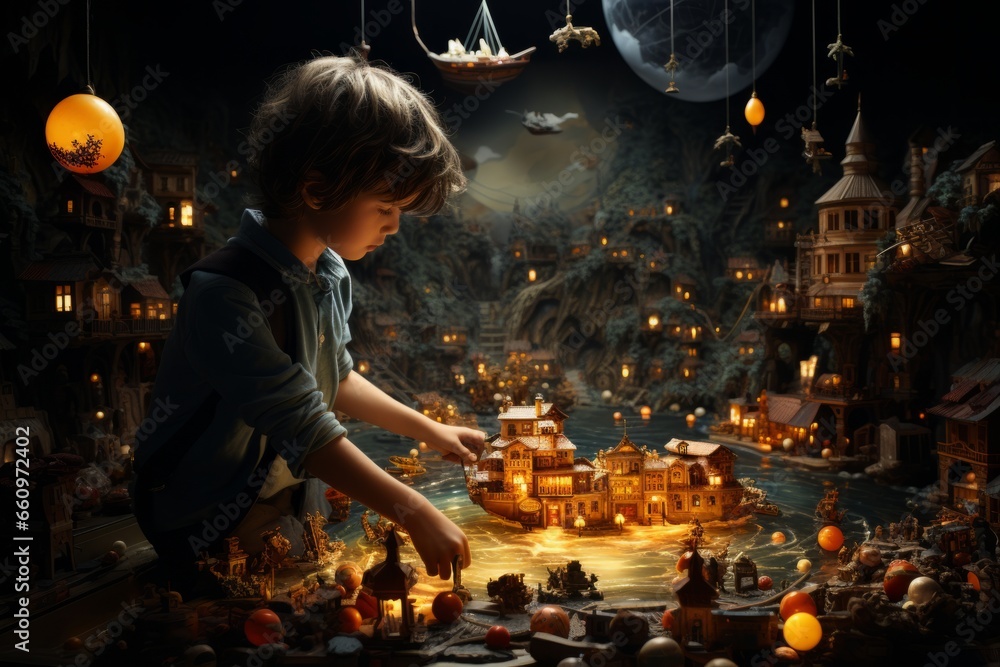 Top-of-Pinterest scene, showcasing children immersed in play ...