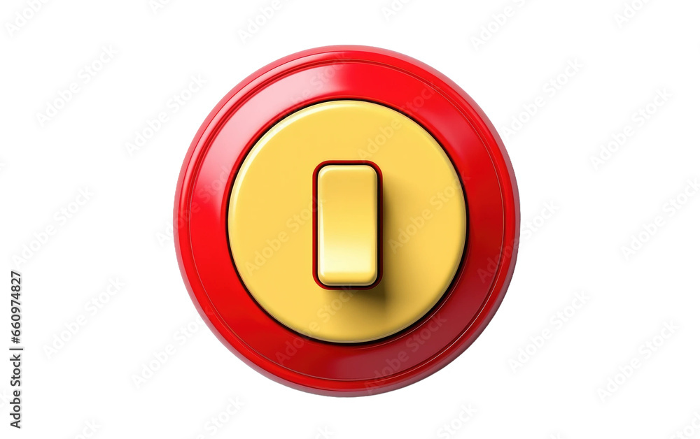 3D off toggle switch button on transparent background Stock ...