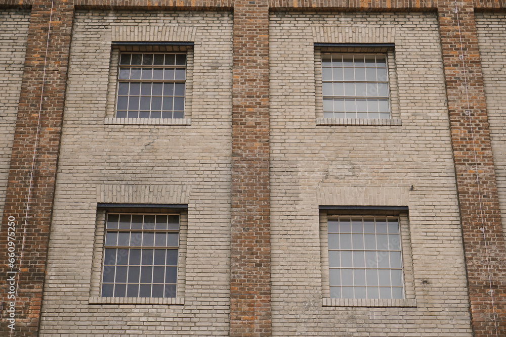 German nazi type architecture - old nazi factory - concentration camp ...