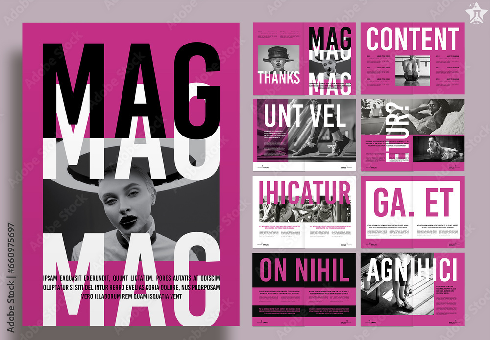 Magazine Stock Template | Adobe Stock