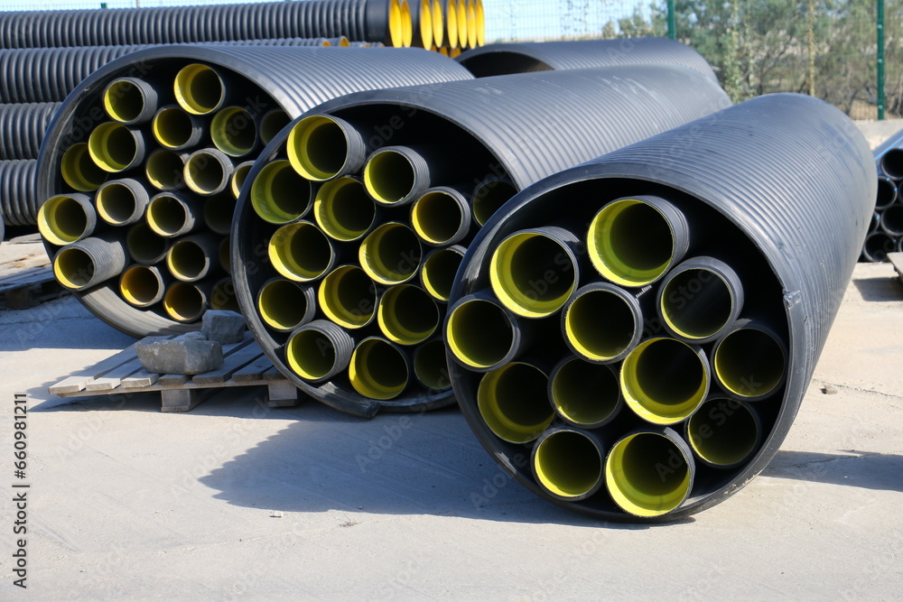 HDPE Corrugated Pipe, HDPE Pipes Manufacturers, HDPE DWC Yellow pipes ...