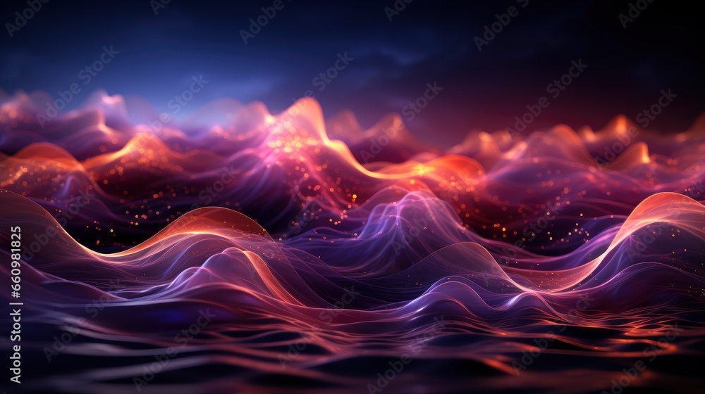 Gradient particle wave background , Background Image,Desktop Wallpaper ...