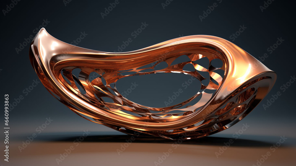 Eccentric Geometric Fluidity: 3D Rendered Abstract Liquify Pattern in ...