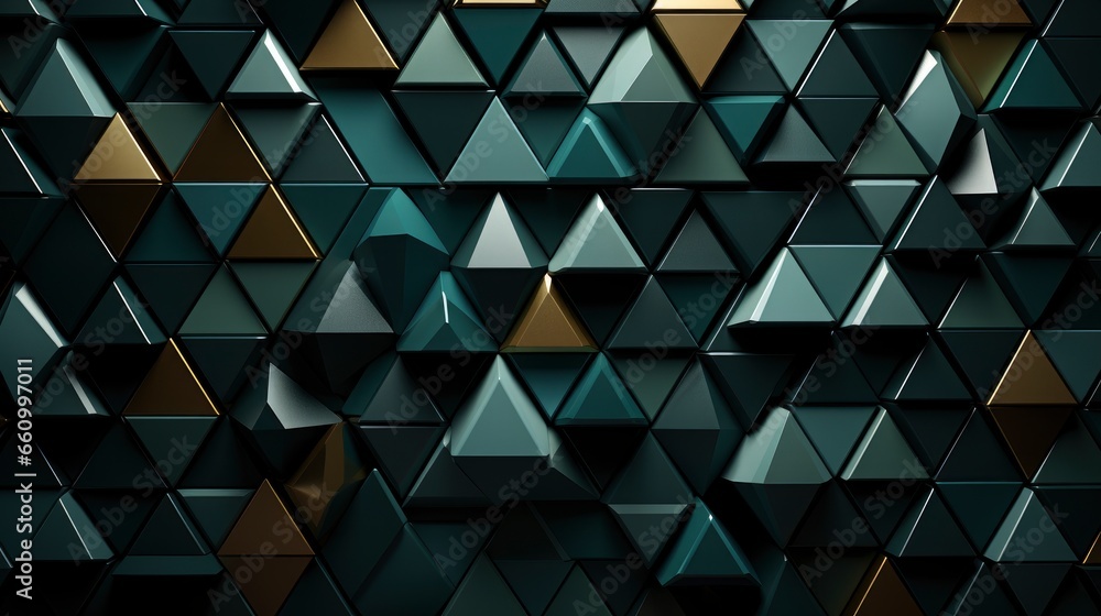 Green triangle background 3d design , Background Image,Desktop ...