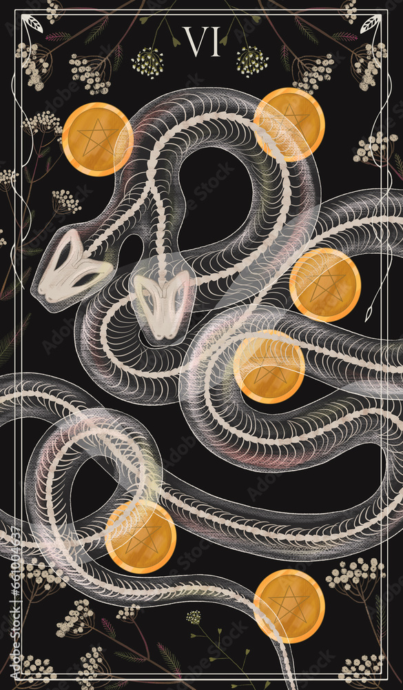 deck of tarot cards. magical predictions of the future, mysterious ...