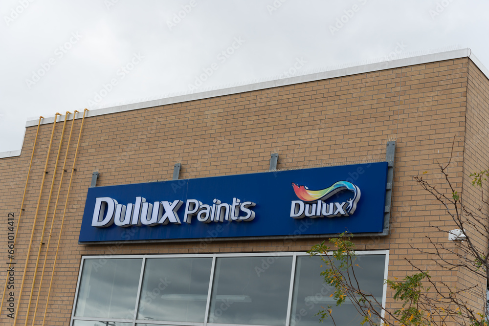 exterior sign of Dulux Paints located at 2565 St Clair Avenue West ...