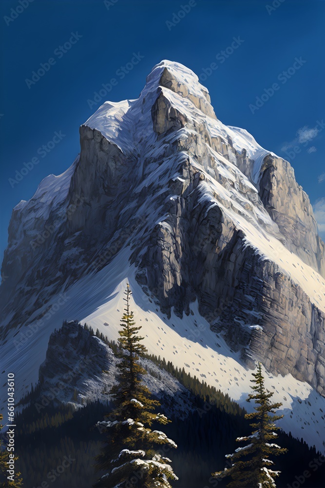 mount rundle banff alberta super scale endless rugged snow capped rocky ...