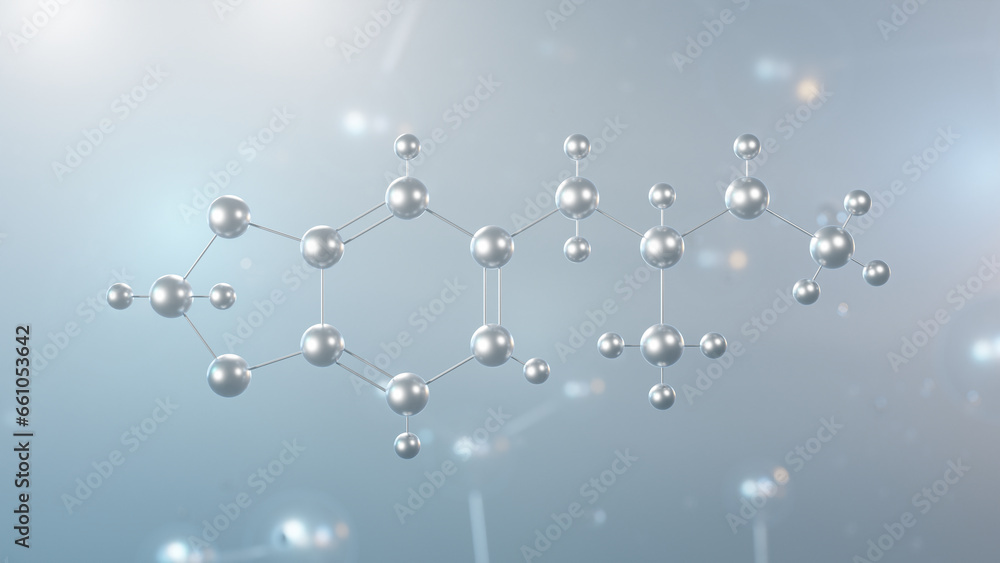 mdma molecular structure, 3d model molecule, ecstasy, structural ...
