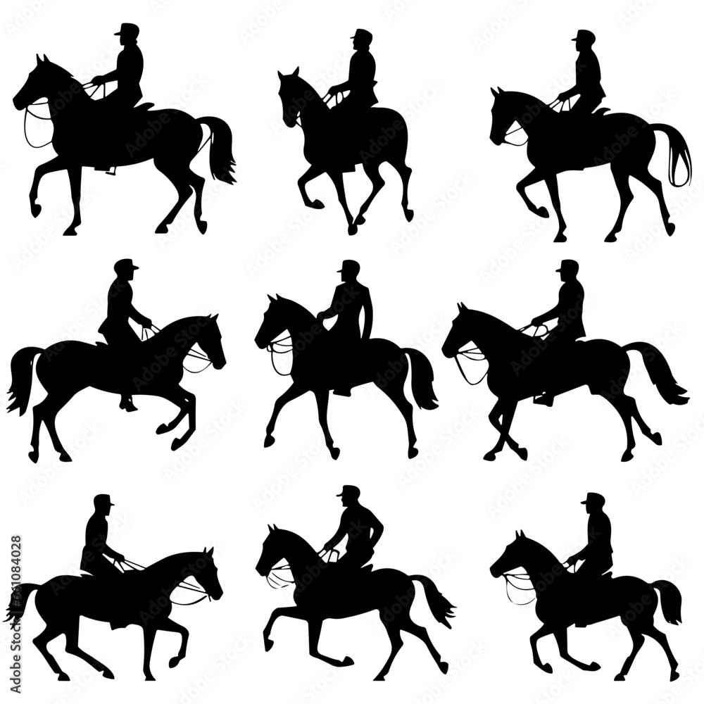 horse riding silhouette, horse silhouette, horse vector, horse svg ...
