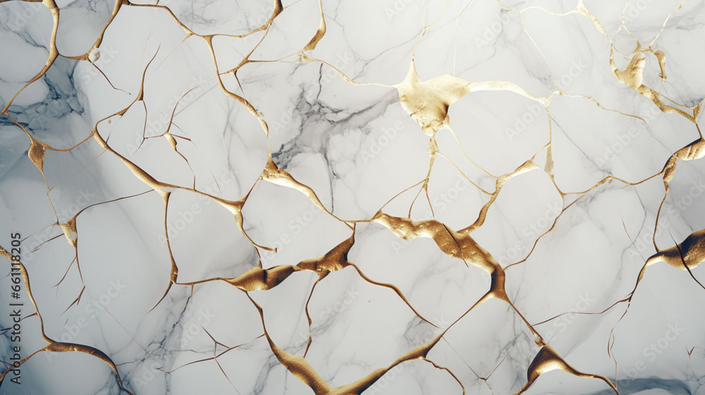 3D Rendered White in Gold Marble Graphite Stone Pattern with Intricate ...