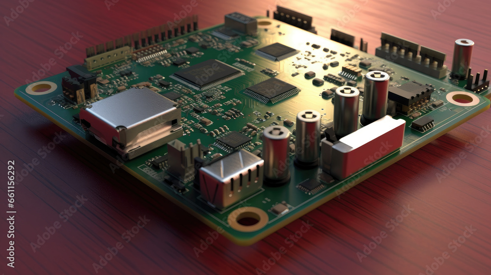 A 3D conceptual representation of a versatile single-board computer ...