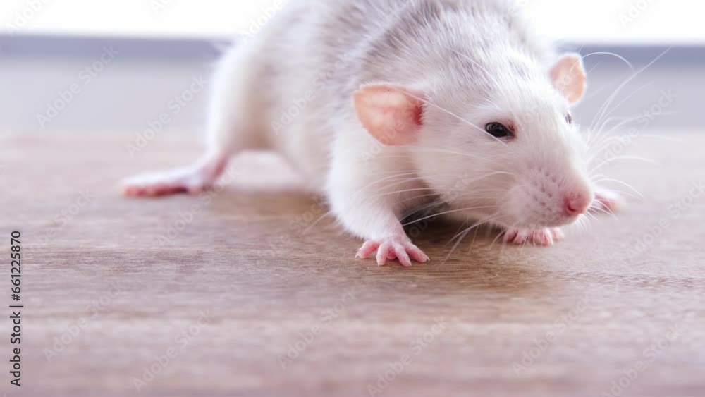 close up portrait of Funny and Cute beautiful gray decorative domestic ...