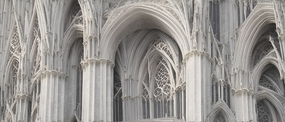 Gothic cathedral architectural pattern details on churches from ...