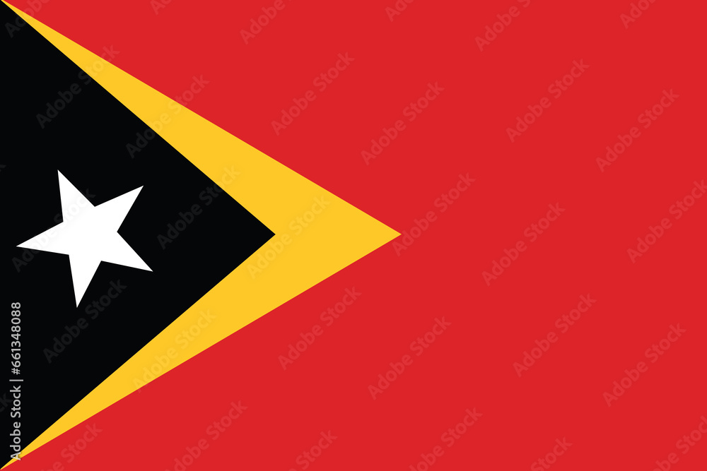 Flag of Timor-Leste (East Timor) .National symbols of Timor-Leste (East ...