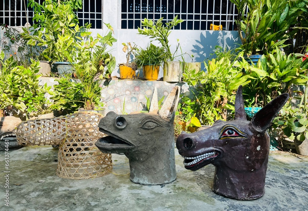 Mask Making culture of Majuli Assam ; the process of mask making ...