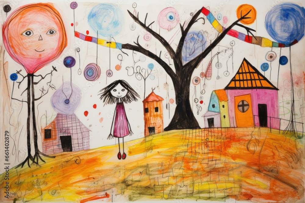 Fantasy art work in a children's studio creative learning art teacher ...