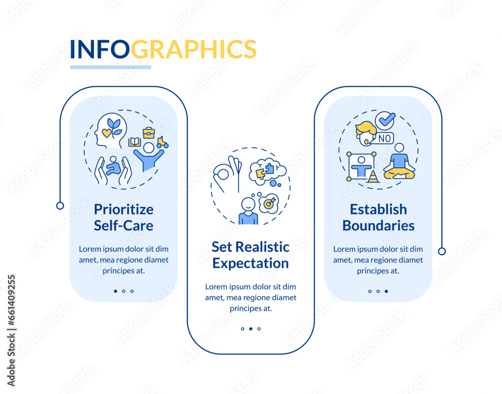 2D parenting children with health issues vector infographics template ...