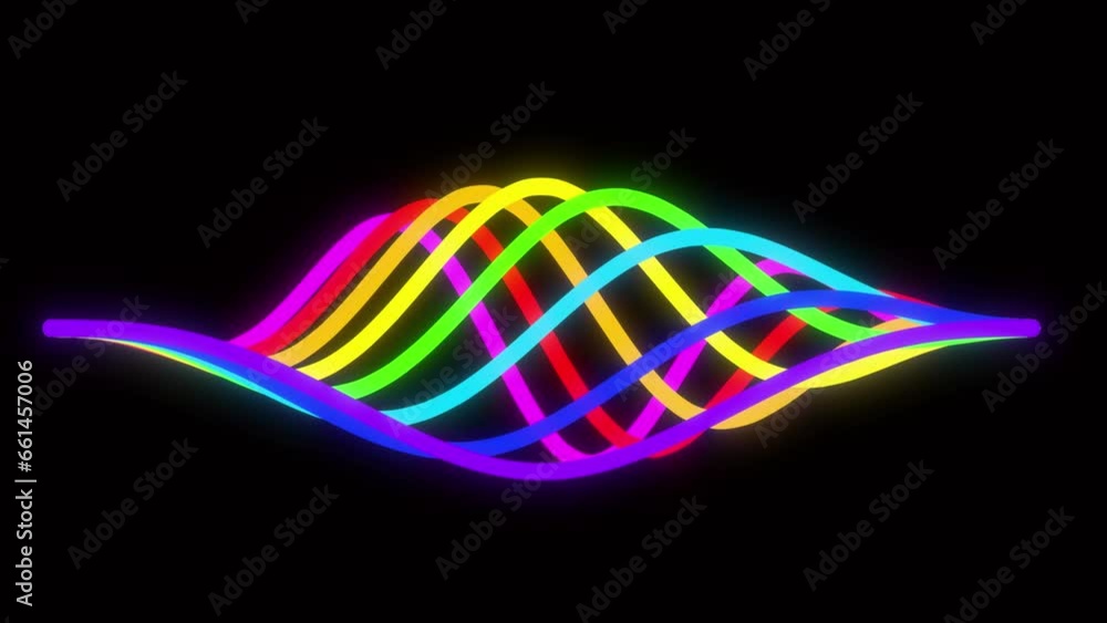 looped animation of the wavelength of light in dynamics Stock ビデオ ...