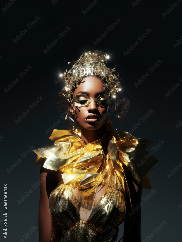 Glamorous Fashion Magazine Cover: Female Model Photography Stock ...